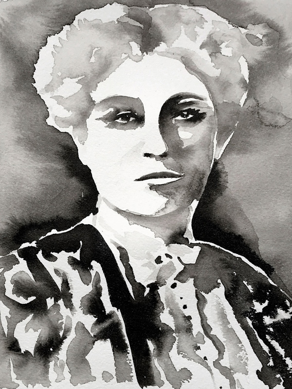 “SUFFRAGIST” SERIES – INDIA INK PAINTINGS | Indira Cesarine